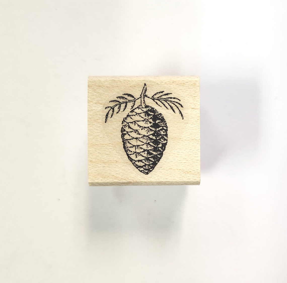 P24 Miniature Pinecone Rubber Stamp Wm - Etsy