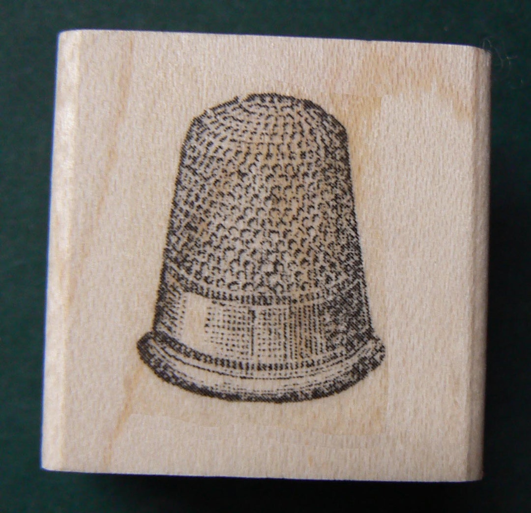 Thimble Rubber Stamp Wood Mounted P22 - Etsy