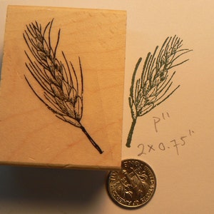 Wheat Rubber Stamp WM P11 - Etsy