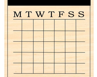 Grid Rubber Stamp - Etsy