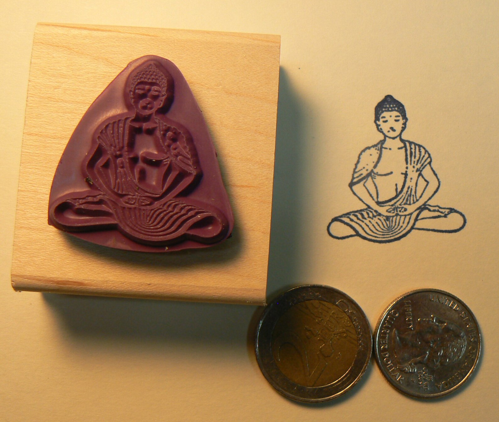 P75 Buddha Rubber Stamp | Etsy