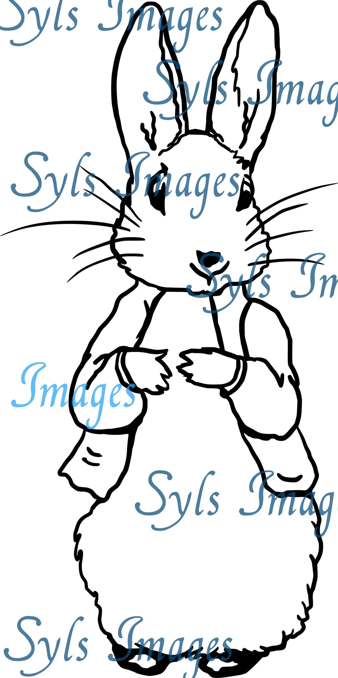 Peter Rabbit Easy instant Digital Download SVG and Jpeg - Etsy
