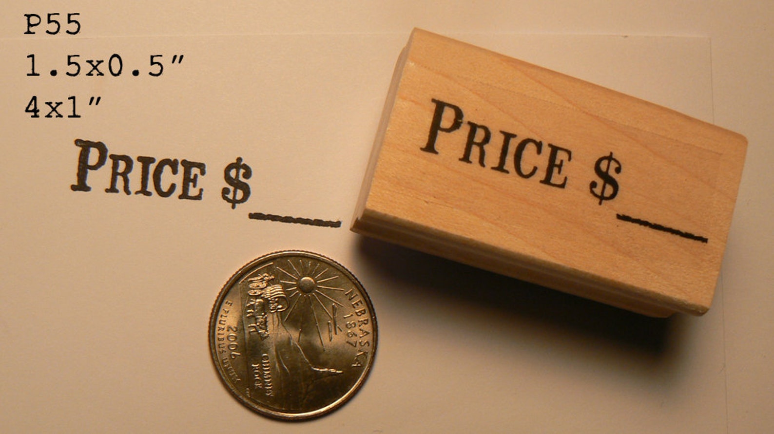 Price With Dollar Sign Rubber Stamp WM P55 - Etsy