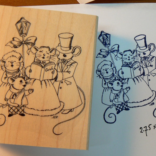 Mouse Rubber Stamp - Etsy