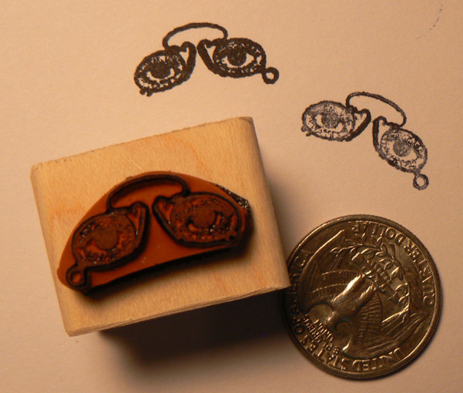 Miniature Spectacles Opticals Rubber Stamp P24 - Etsy