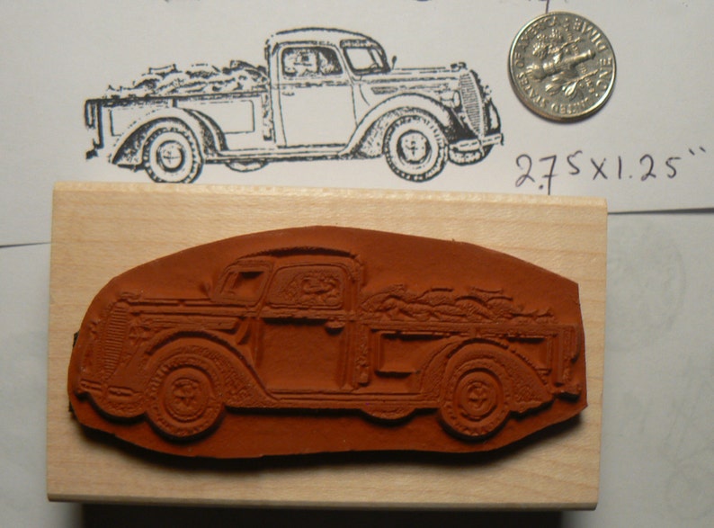 1938 Ford Vintage Farm Truck Rubber Stamp P51 - Etsy