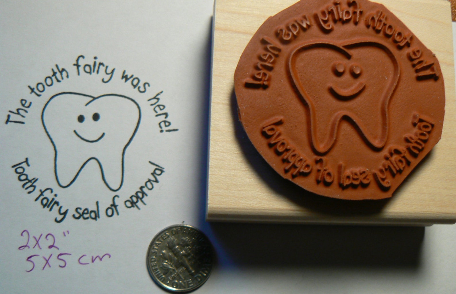Tooth Fairy Round Rubber Stamp WM P49C - Etsy