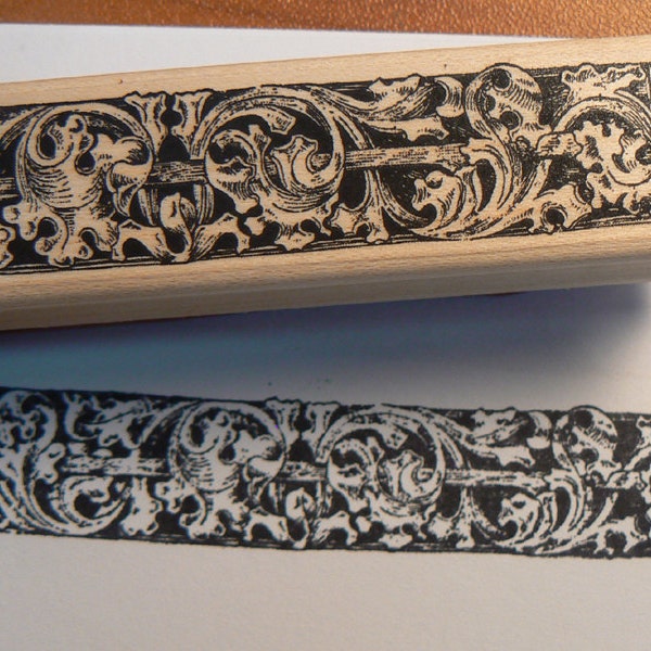 Border Rubber Stamp - Etsy