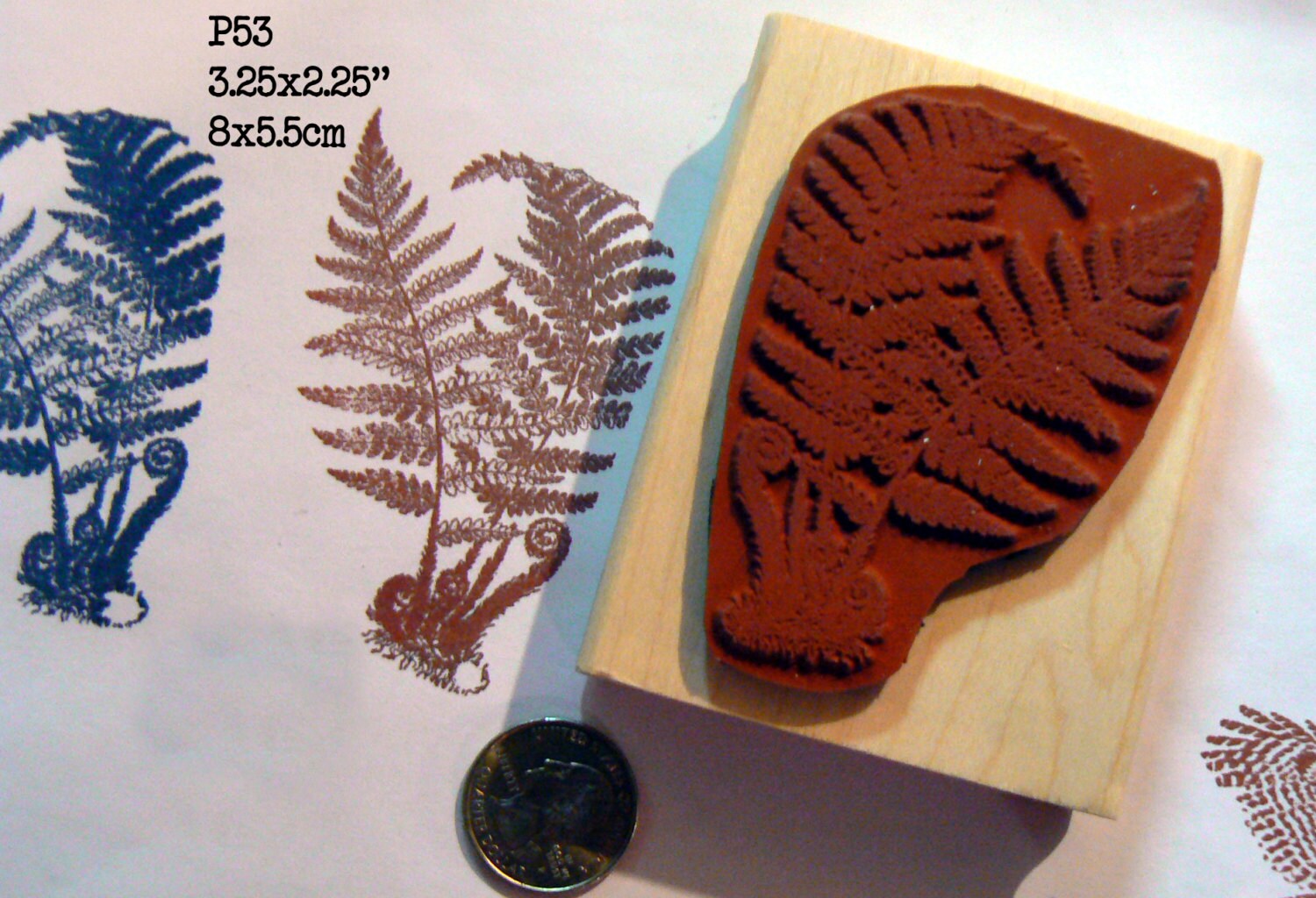 Large Fern Rubber Stamp P53 - Etsy