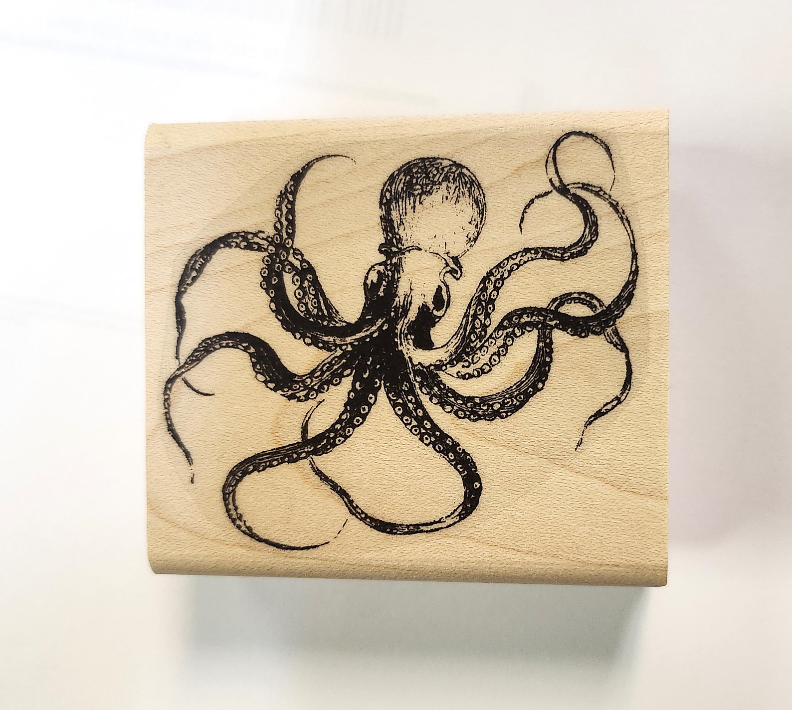 P26 Large Octopus Rubber Stamp - Etsy