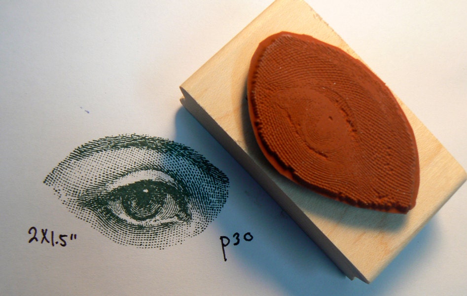 Eye Rubber Stamp Victorian Style WM P30 - Etsy