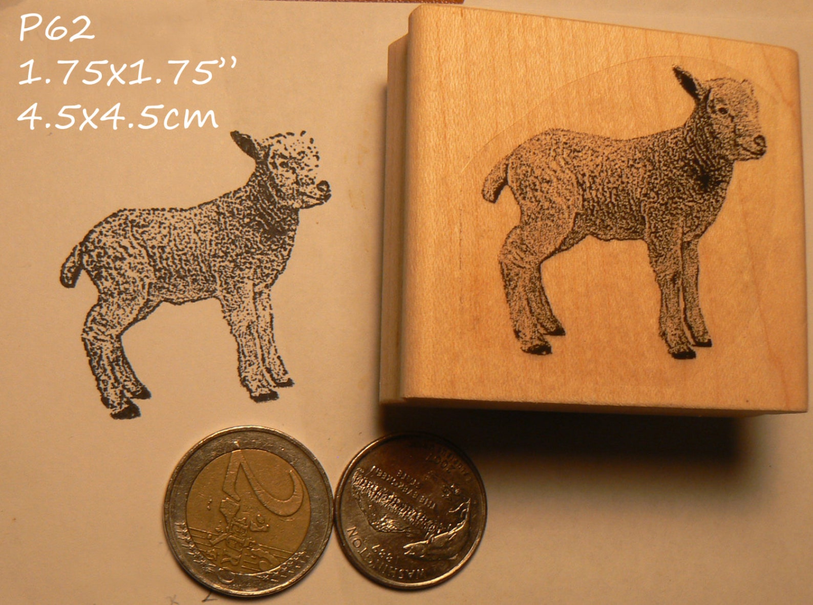 Lamb Rubber Stamp P60 - Etsy