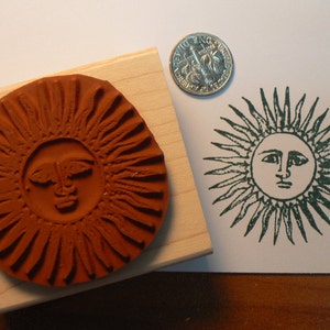 Sun Rubber Stamp P34 - Etsy
