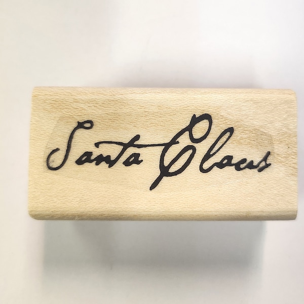 Santa Claus Signature Stamp - Etsy