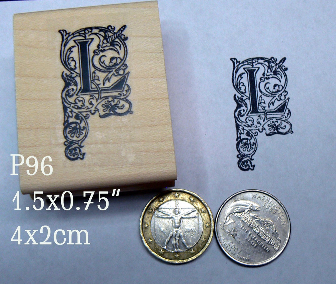 P96 Letter L Rubber Stamp - Etsy