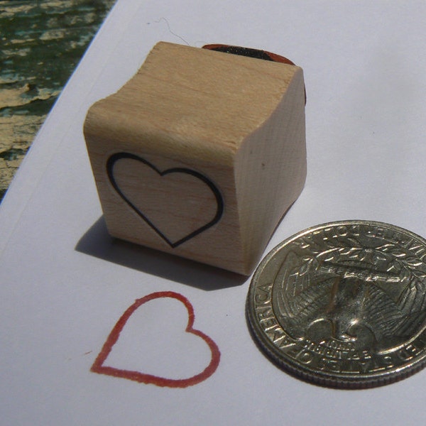 Heart Rubber Stamp - Etsy