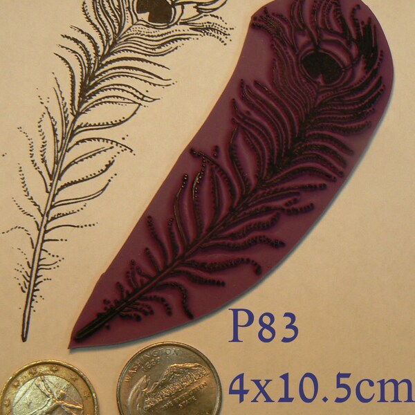 Feather Rubber Stamp - Etsy