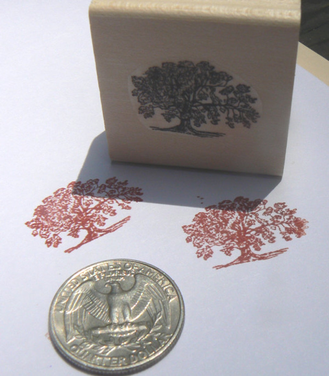 P24 Miniature Tree Rubber Stamp WM 1x0.7 - Etsy