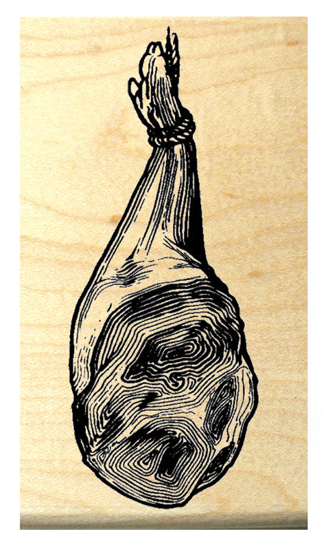 P120 Hanging Ham Rubber Stamp - Etsy