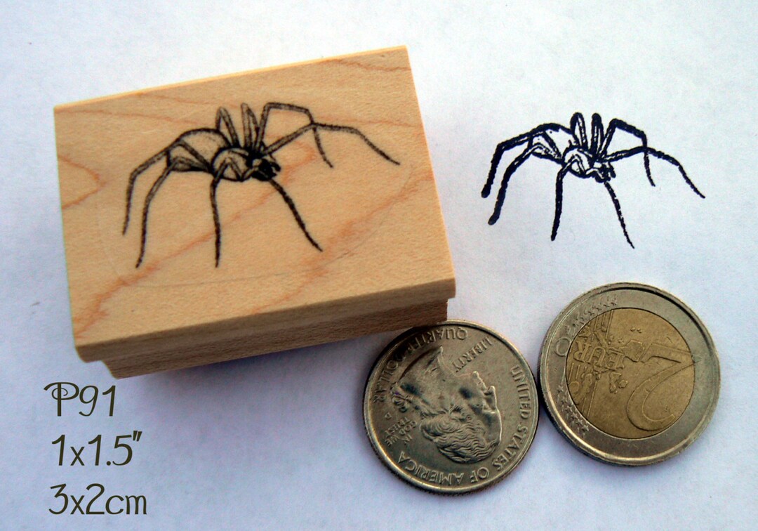 Small Spider Rubber Stamp P91 - Etsy