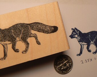 Fox Rubber Stamp - Etsy