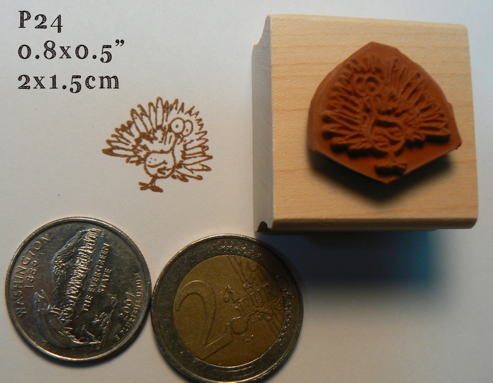 Miniature Turkey Rubber Stamp P24 - Etsy