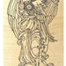 Angel Sprinkling Stars Rubber Stamp P18 - Etsy