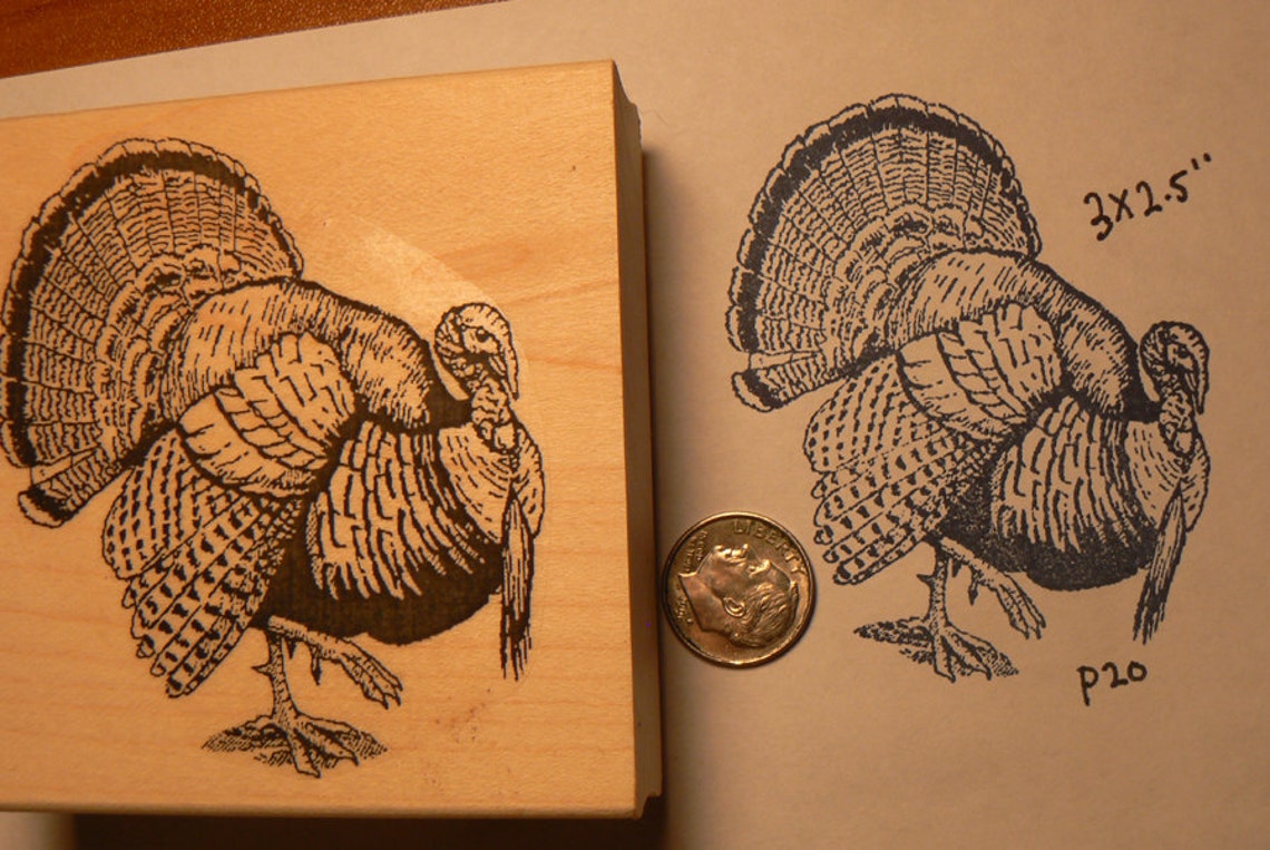 Turkey Rubber Stamp P20 - Etsy