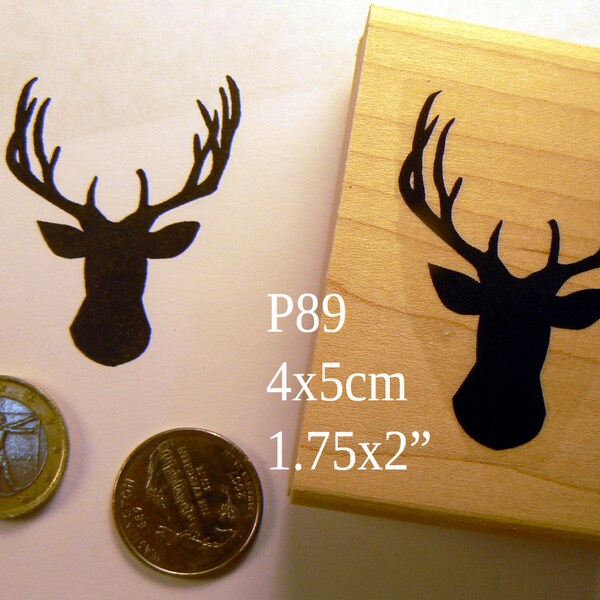 Deer Rubber Stamp - Etsy