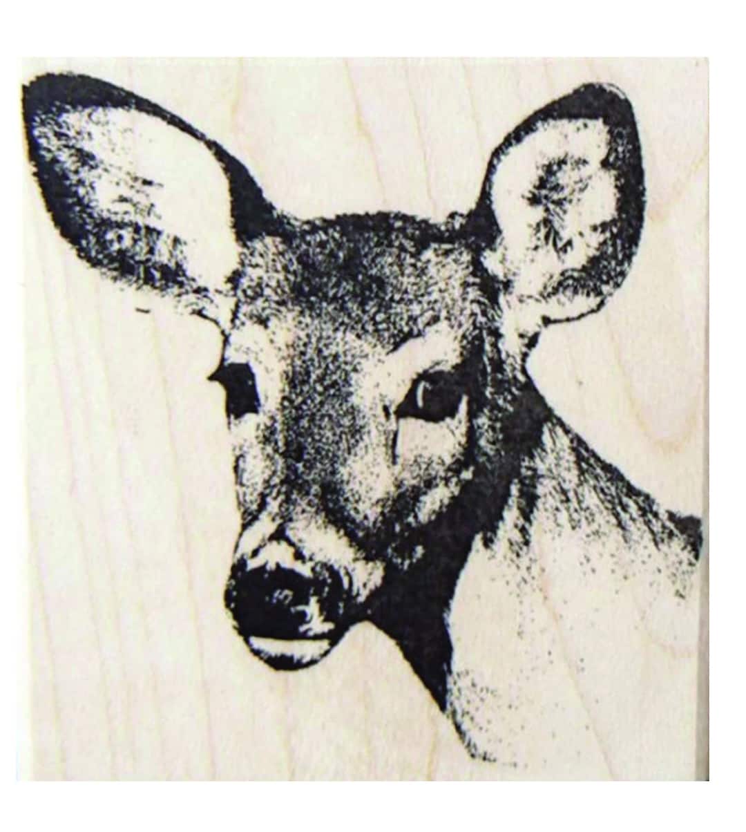Young Deer Rubber Stamp WM P9 - Etsy