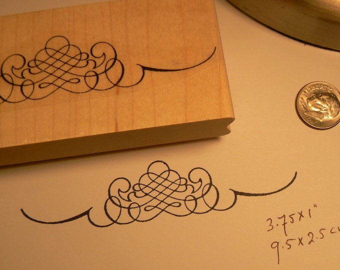 Antique Scroll Stamp Ribbon Banner Clear Transparent Stamp - Etsy