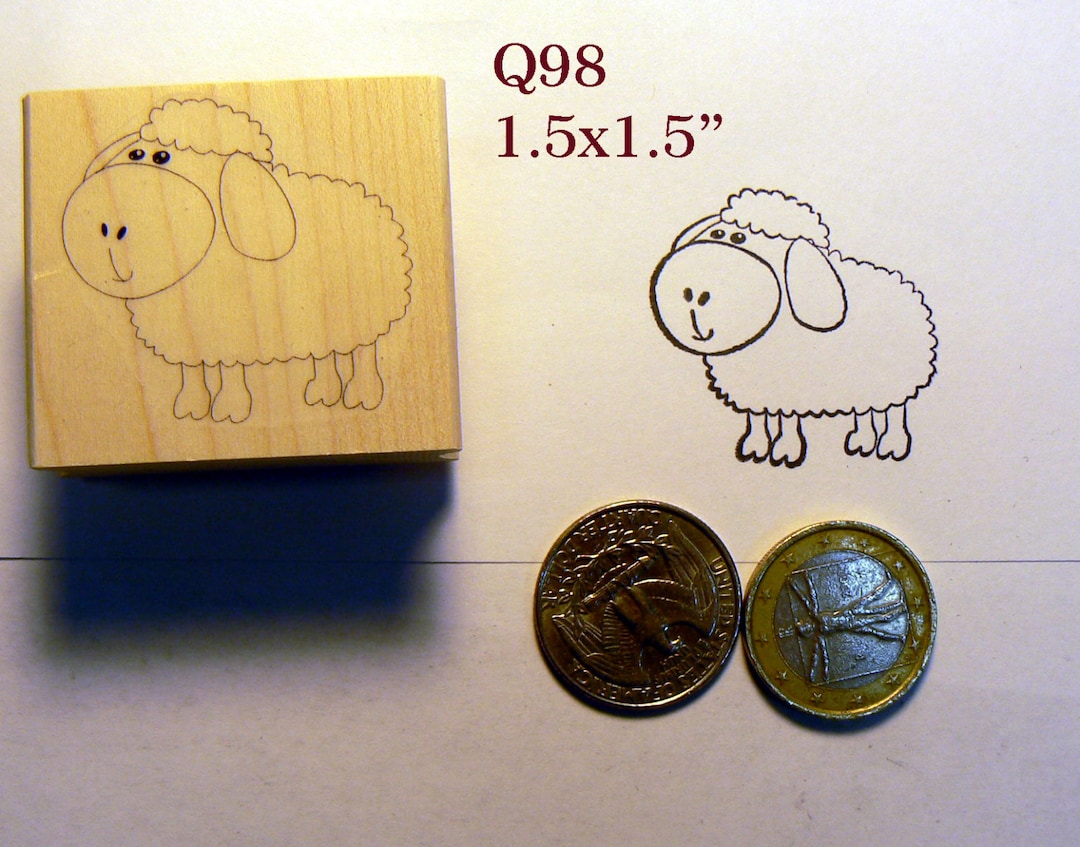 Q98 Sheep Rubber Stamp - Etsy