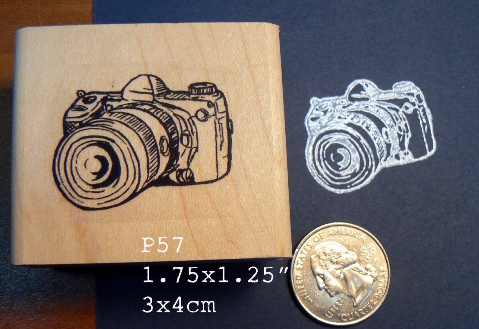 P57 Miniature Camera Rubber Stamp - Etsy