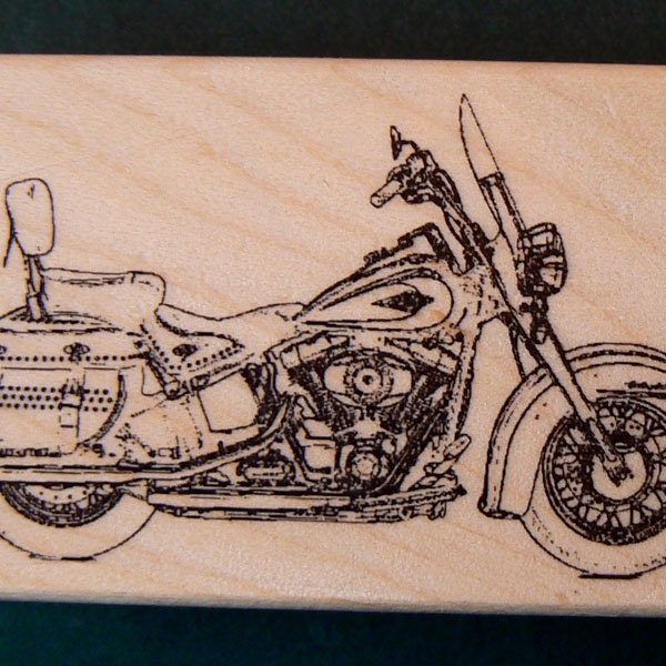 Motorcycle Stamp - Etsy