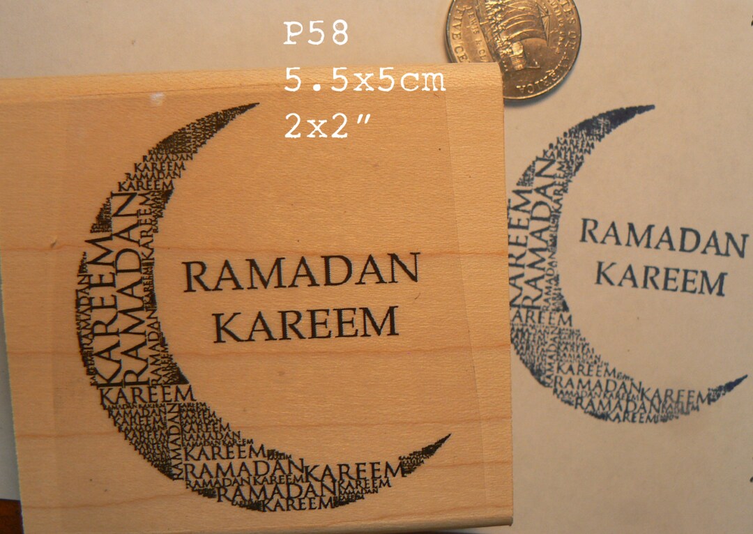 P58 Ramadan Moon Rubber Stamp - Etsy