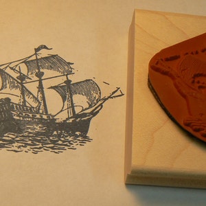 P65 Vintage Ship Rubber Stamp - Etsy