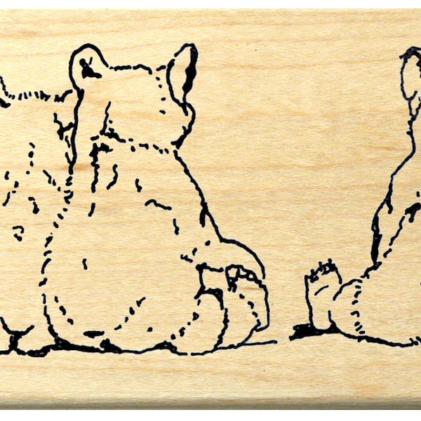 Bear Rubber Stamp - Etsy