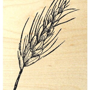 Wheat Rubber Stamp WM P11 - Etsy