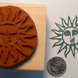 Sun Rubber Stamp P34 - Etsy