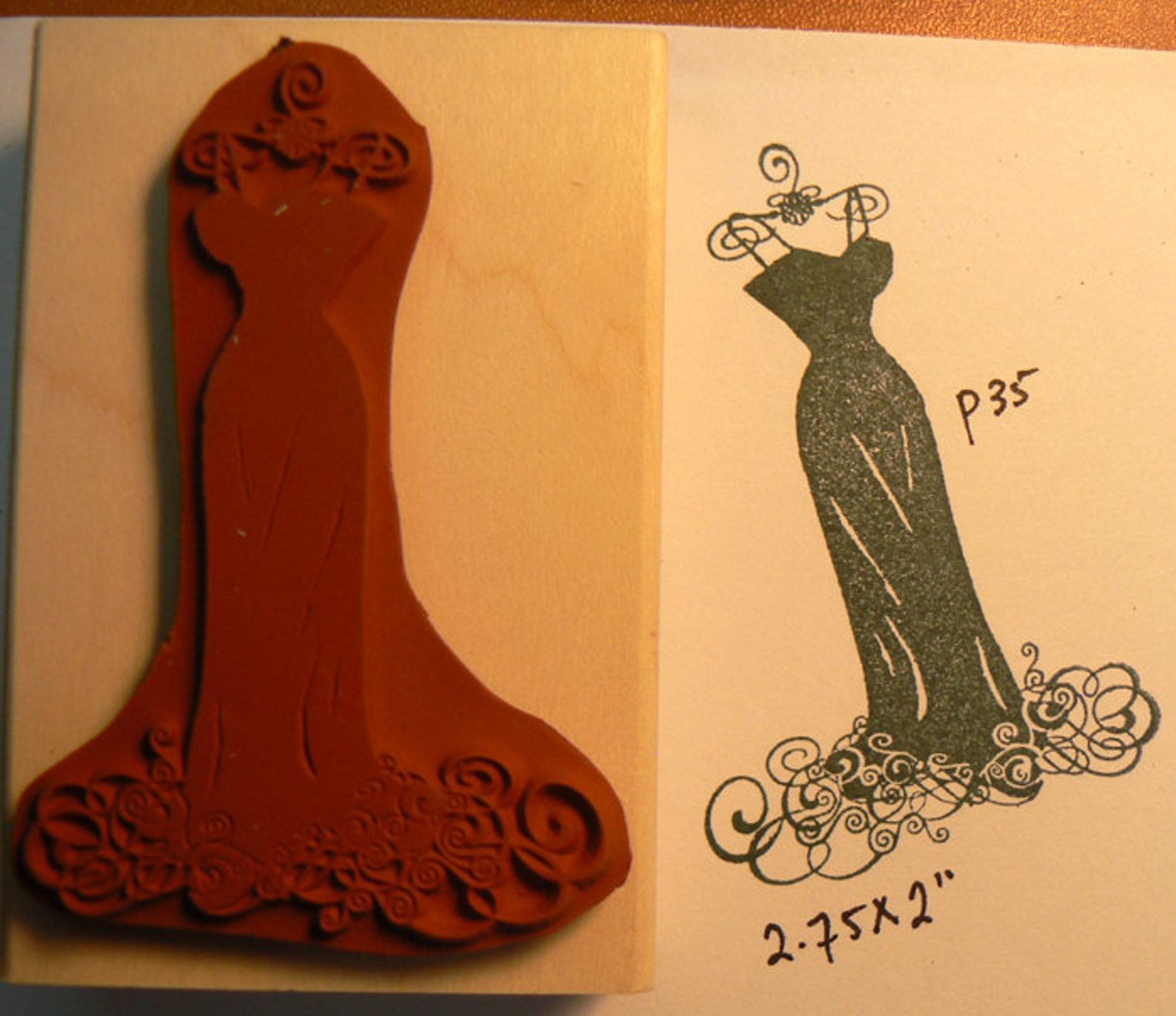Dress Form Rubber Stamp WM P35 - Etsy