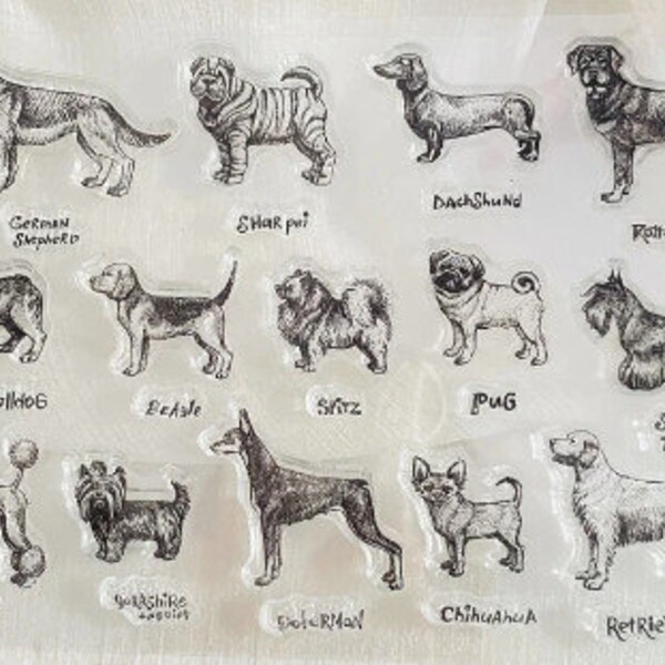 Dog Stamp - Etsy