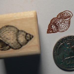 Shell Miniature Rubber Stamp Miniature P24 - Etsy