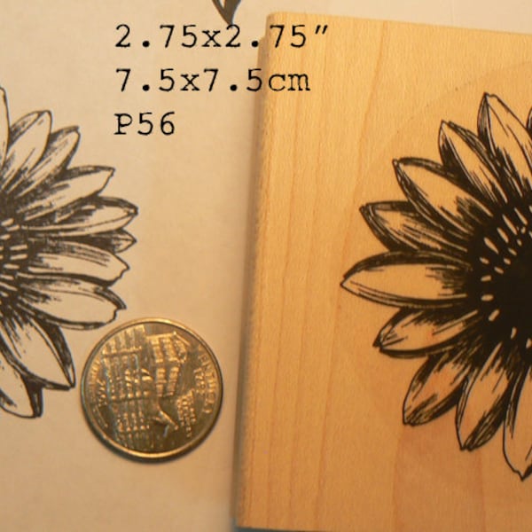 Sunflower Stamp - Etsy