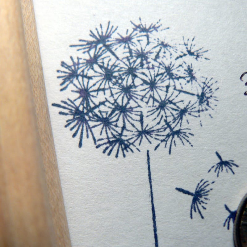 Dandelion Stamp - Etsy UK
