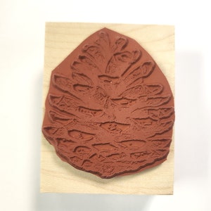 P93 Pine-cone Rubber Stamp - Etsy