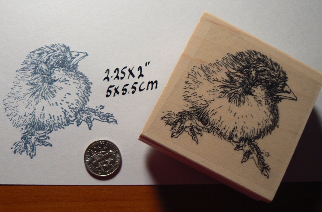 Baby Chicken Rubber Stamp Chick WM P27 - Etsy