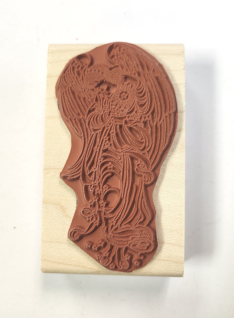 Angel Sprinkling Stars Rubber Stamp P18 - Etsy