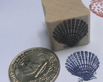 Clam Shell Rubber Stamp - Etsy