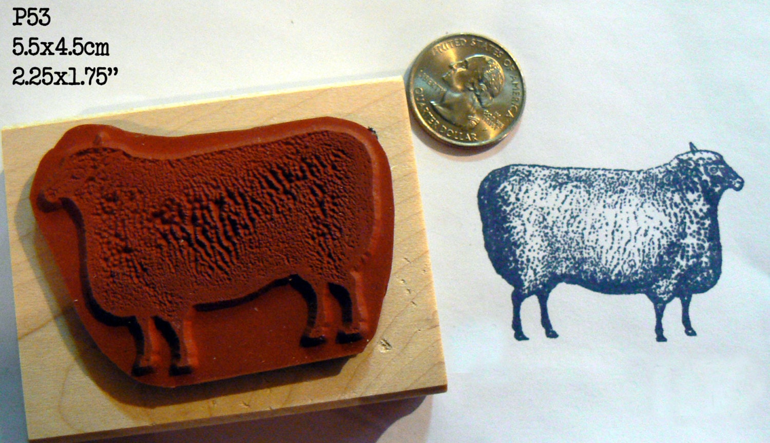 Sheep Rubber Stamp P53 - Etsy