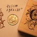 P41 Monogram, Decorative Letter C Rubber Stamp WM - Etsy